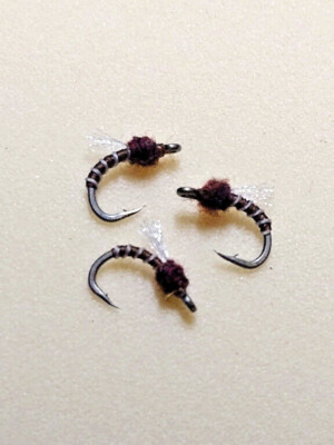 Top Secret Midge - size 18, 20, 22, 24 - 3 pack - trout fly fishing | eBay