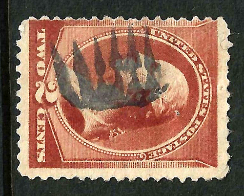 Sc #210 SON FINNIAL Scarce Fancy Cancel 2 Cent Washington Banknote 1883 ...