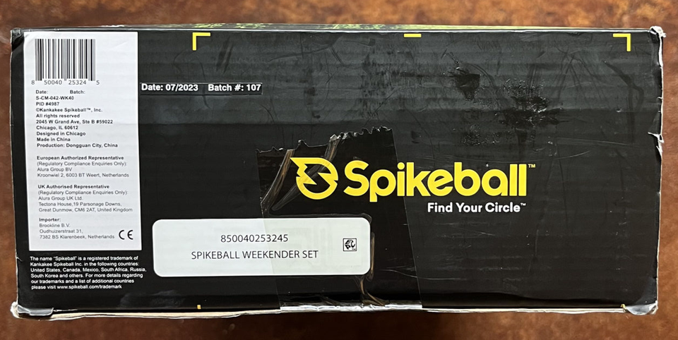 Spikeball The Weekender Set S-CM-042 Weekender Set, Black/Yellow | eBay