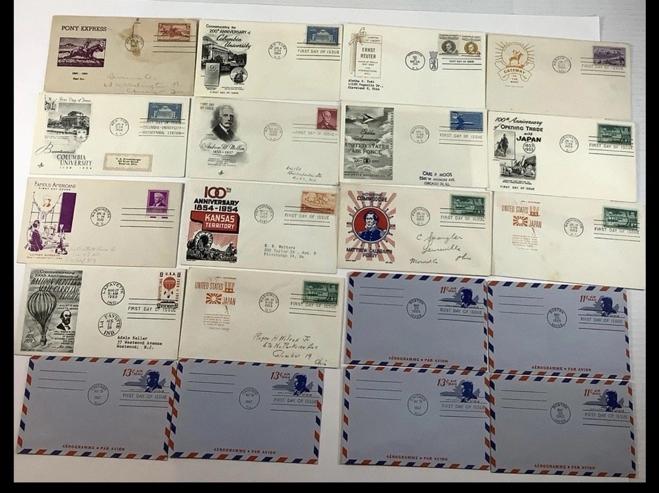 Lot 40 First Day Covers Famous Americans Events Historical Mixed | eBay