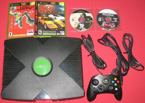 Original Xbox Console OG + Original Controller + Games TESTED & WORKING ...