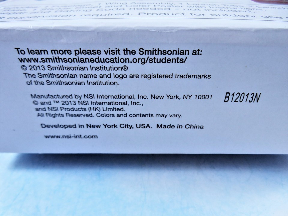 Smithsonian Rocket Science Build Launch Kit Reusable Rocket Ages 8+ New ...