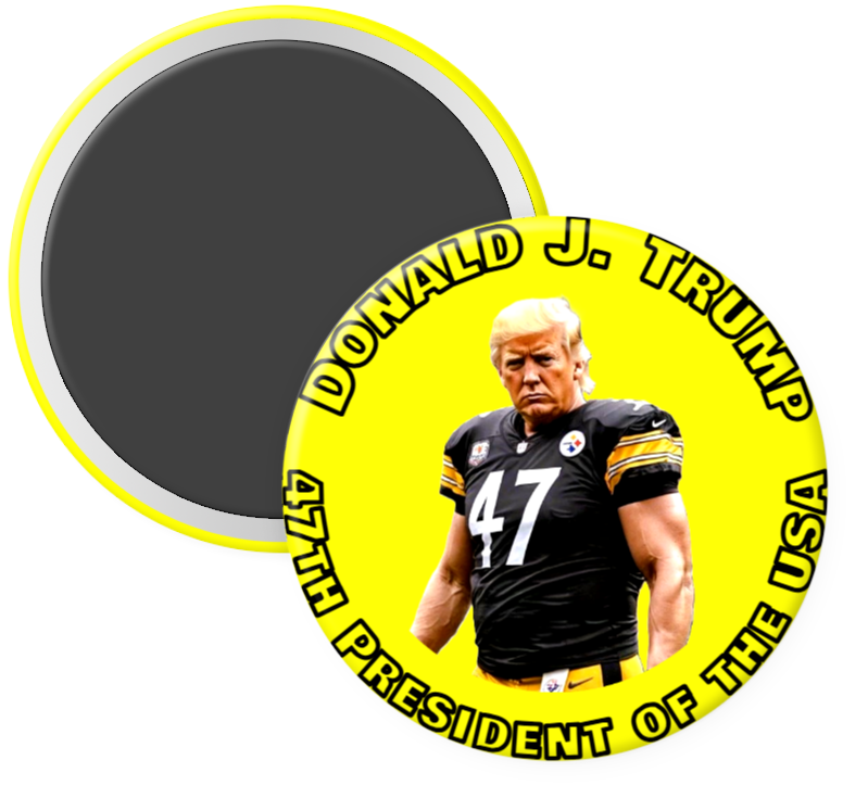 TRUMP WON 47th President of the United States MAGNET Button - 3" Round ...