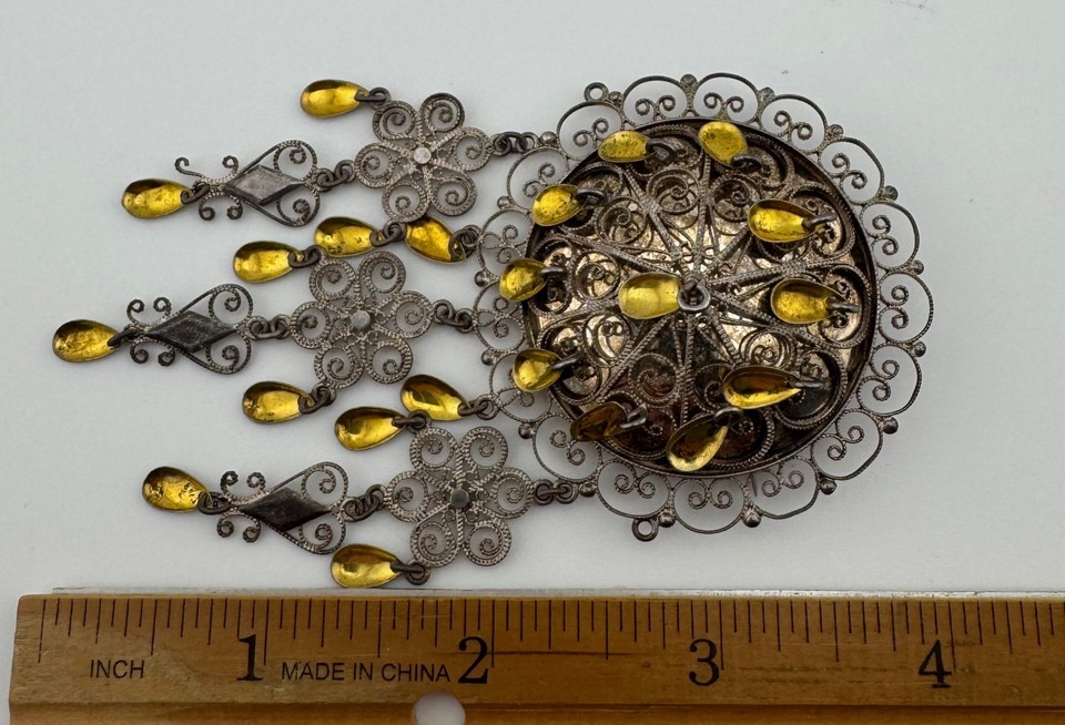 Sterling Silver Vintage Solje Pin 1941 Dated 24g | eBay