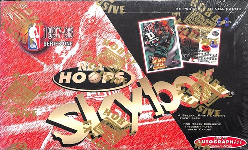 1997-98 Skybox NBA Hoops UNOPENED HOBBY BOX Series 1 36 packs 10 cards ...