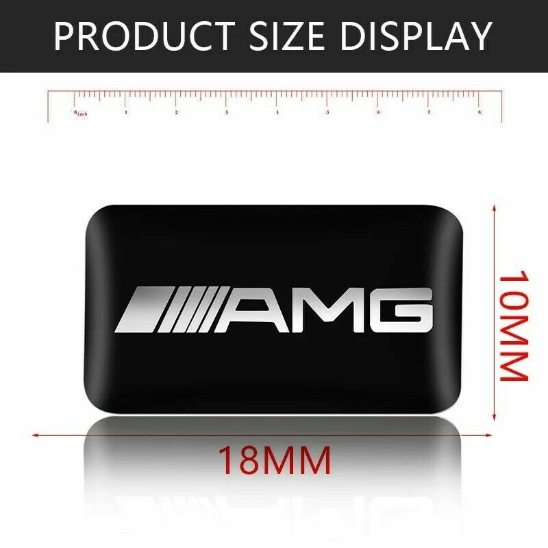 AMG Logo Emblem Sticker Decal Badge Mercedes C43 GLC43 GLC63 E53 GLA45 ...