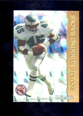 1993 Pro Set VAUGHN HEBRON Philadelphia Eagles Rookie Running Backs ...