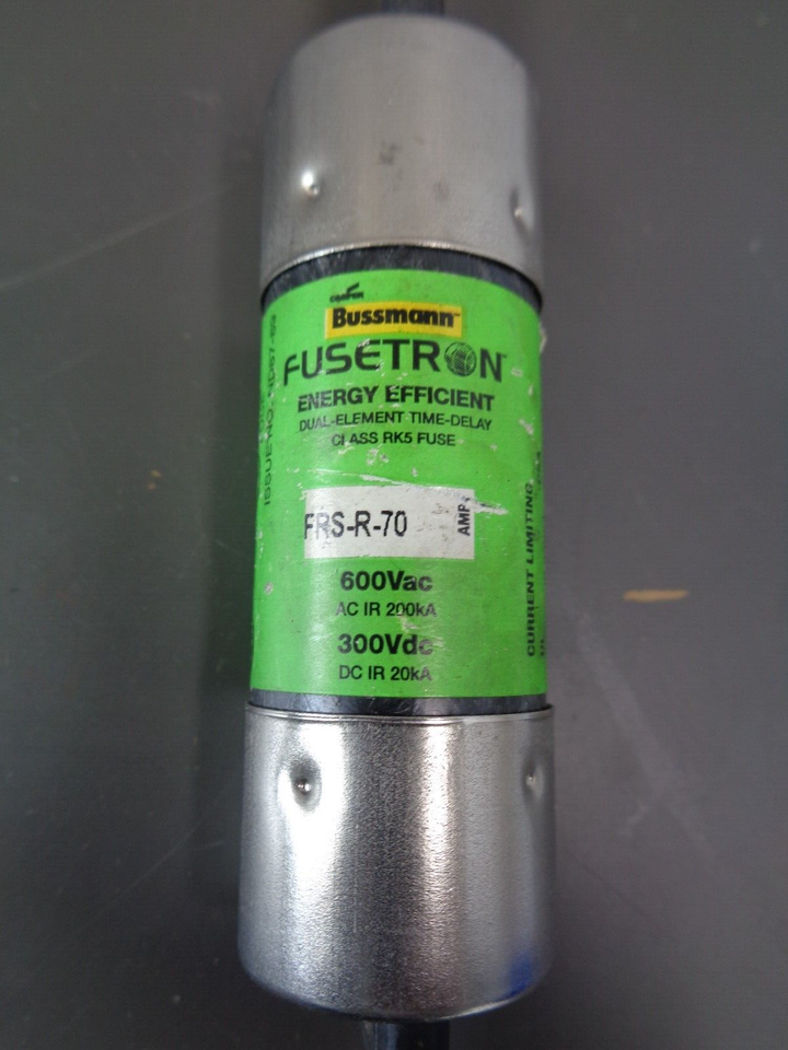 Nice Bussmann FRS R 70 Amp Fuse Energy Efficient Class RK5 600 Volts | eBay