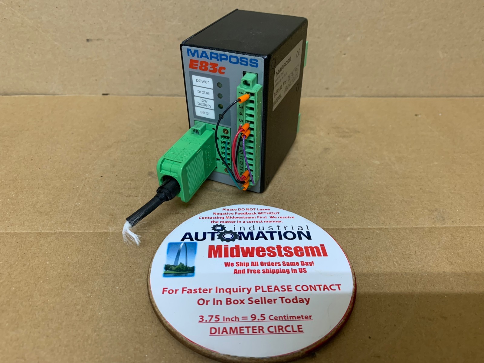 MARPOSS E83C MODEL 8304850020 PROBING SYSTEM MACHINE INTERFACE ...