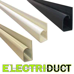 Adhesive Backed Hook Channel Wire Cord Cable Raceway - Black, Beige ...