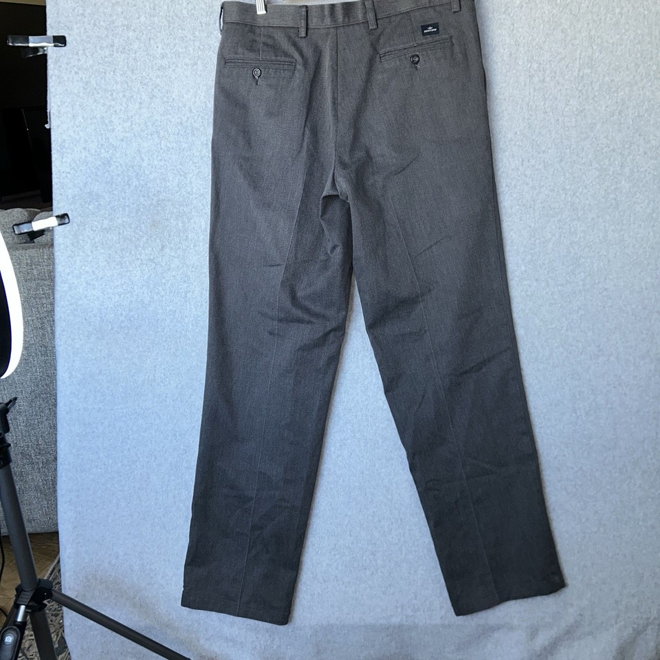 Dockers Men’s Pleated Classic Fit Dress Pants Gray W36 L34 | eBay