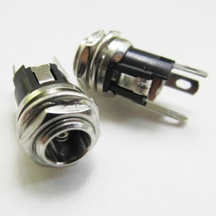 10pcs DC Jack Socket Panel-Mount Connector 5.5x 2.1mm | eBay