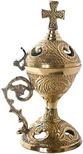 Christian Byzantine Orthodox Greek Censer Incense Burner Liturgy 96B | eBay