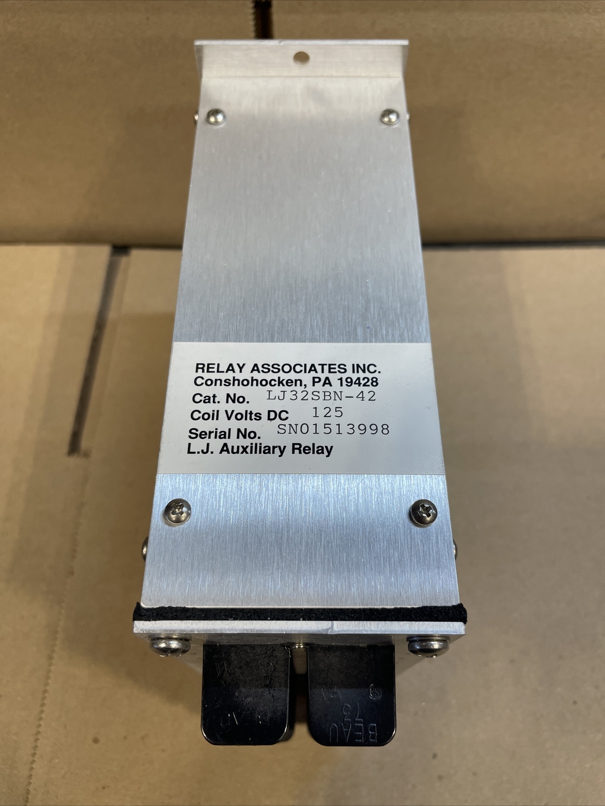 NEW RELAY ASSOCIATES LJ32SBN-42 AUXILIARY RELAY TYPE-LJ, AUX RELAY, | eBay
