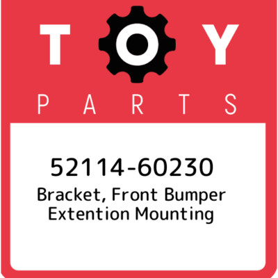 52114-60230 Toyota Bracket, front bumper extention mounting 5211460230 ...
