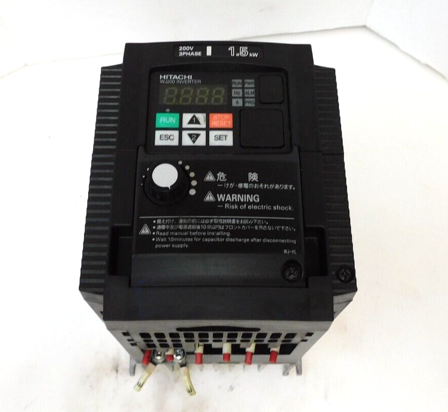 HITACHI WJ200 INVERTER WJ200-015LF VER 3.0 200V 1.5kW 3PH 10.8/9.0A WJ ...