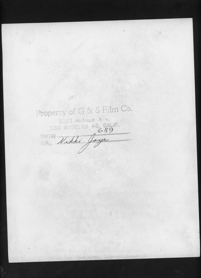 Original 1950s NIKI JOYE Cheesecake Hollywood 8x10 Burlesque Pin Up ...