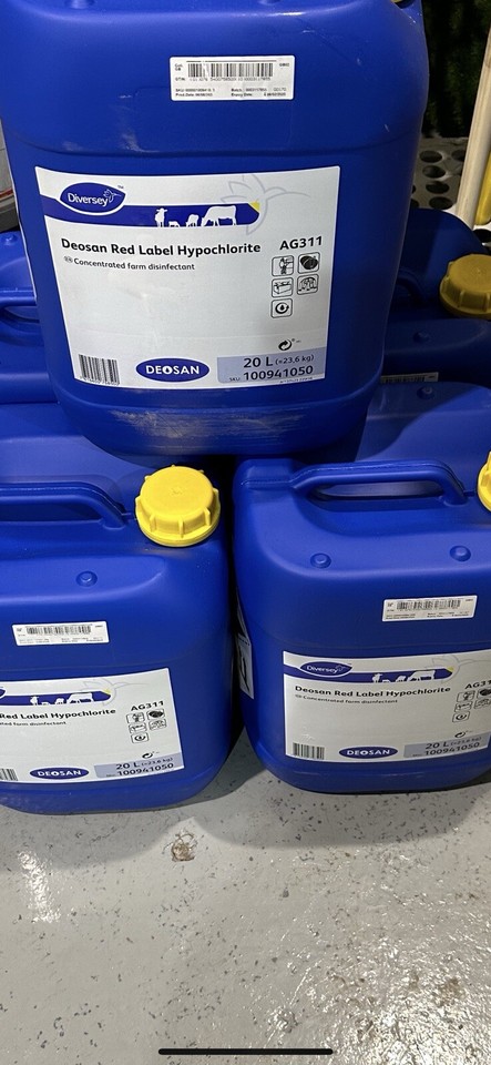 10 HYPO DEOSAN RED LABEL 20L Cleaner Path Driveway Mould Remover. On A ...