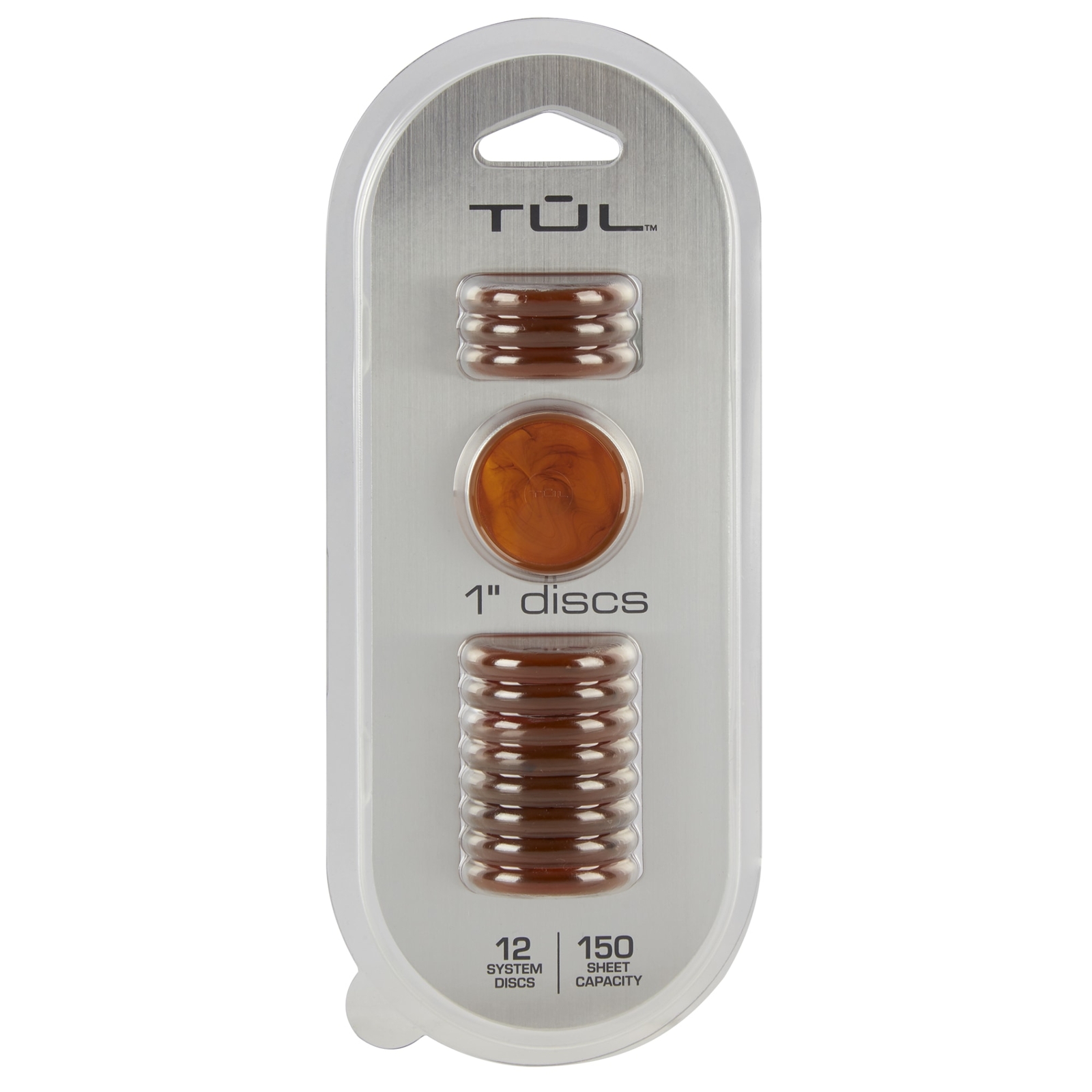 TUL Discbound Expansion Discs 1" Tortoise Shell Brown 12 Count T01 for ...
