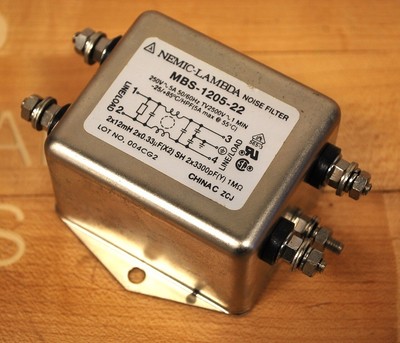 Nemic-Lambda MBS-1205-22 Noise Filter, 250VAC 5 Amp 50/60 HZ - USED | eBay