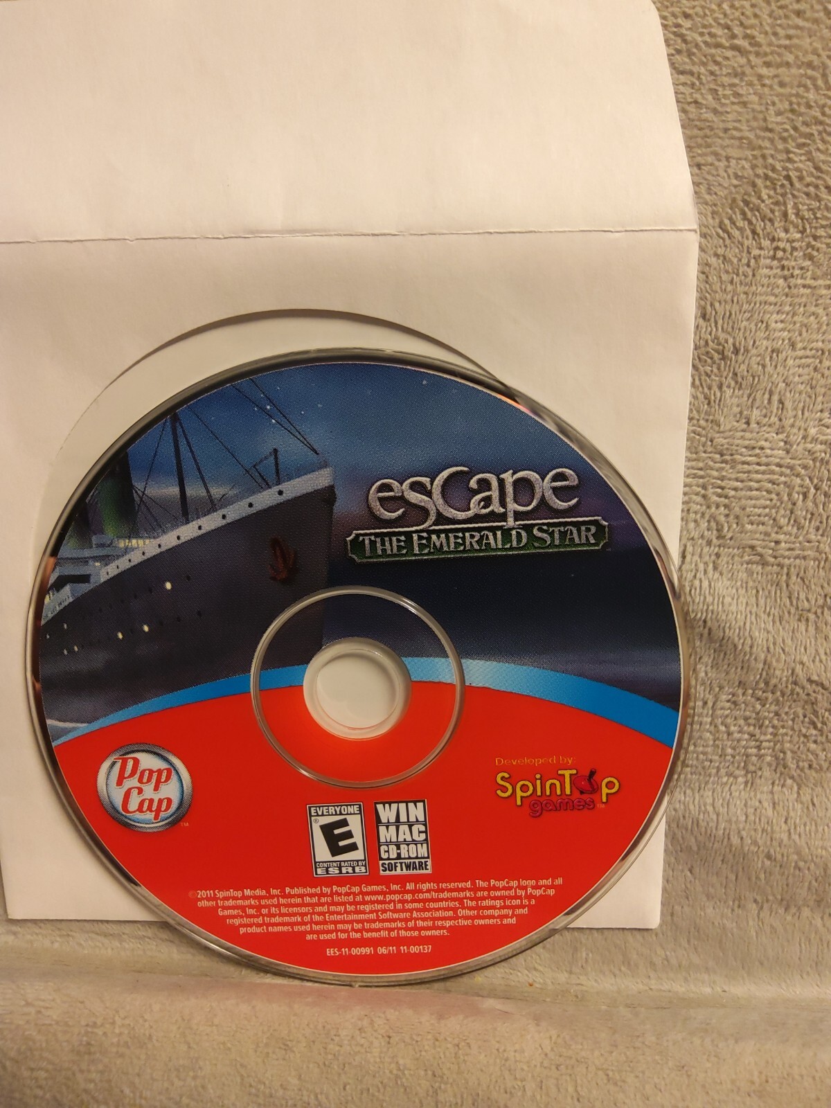 ESCAPE THE EMERALD STAR (2011, PC or Mac CD-Rom Computer Game) - Disc ...