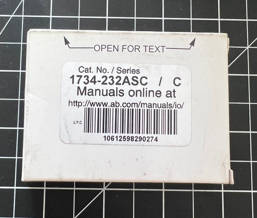 Allen-Bradley 1734-232ASC /C ASCII Interface Module, New 1PC | eBay