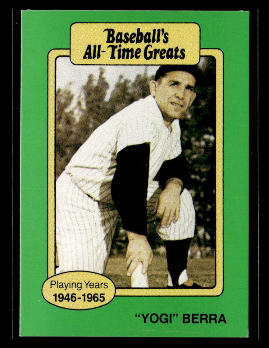 1987 Hygrade All-Time Greats #NNO Yogi Berra Hat logo not visible | eBay