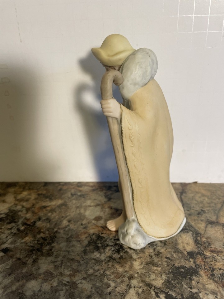 1990 LEFTON THE CHRISTOPHER COLLECTION NATIVITY SHEPHERD & LAMB 07662 ...