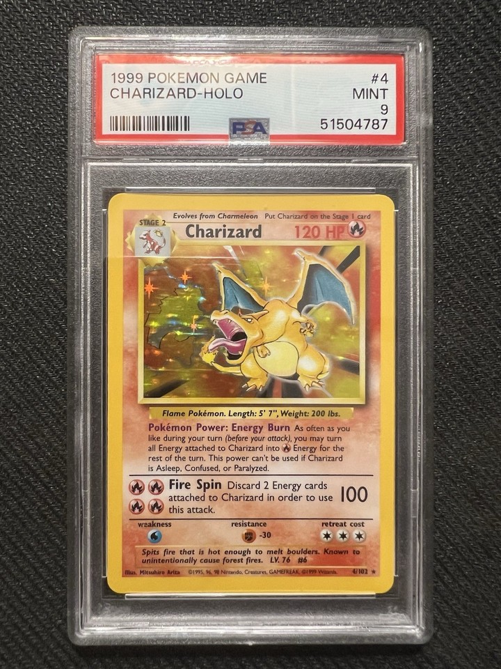 CHARIZARD Set Base Ita Eng Jap Bgs Psa 9 Lot 3 Holo Rare Mint Pokemon ...