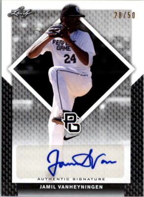 2016 Leaf Perfect Game National Showcase Autographs Black Jamil Vanheyningen /50 | eBay