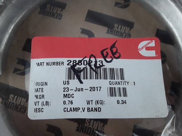 2880213 OEM Cummins Exhaust V Band Clamp for sale online | eBay