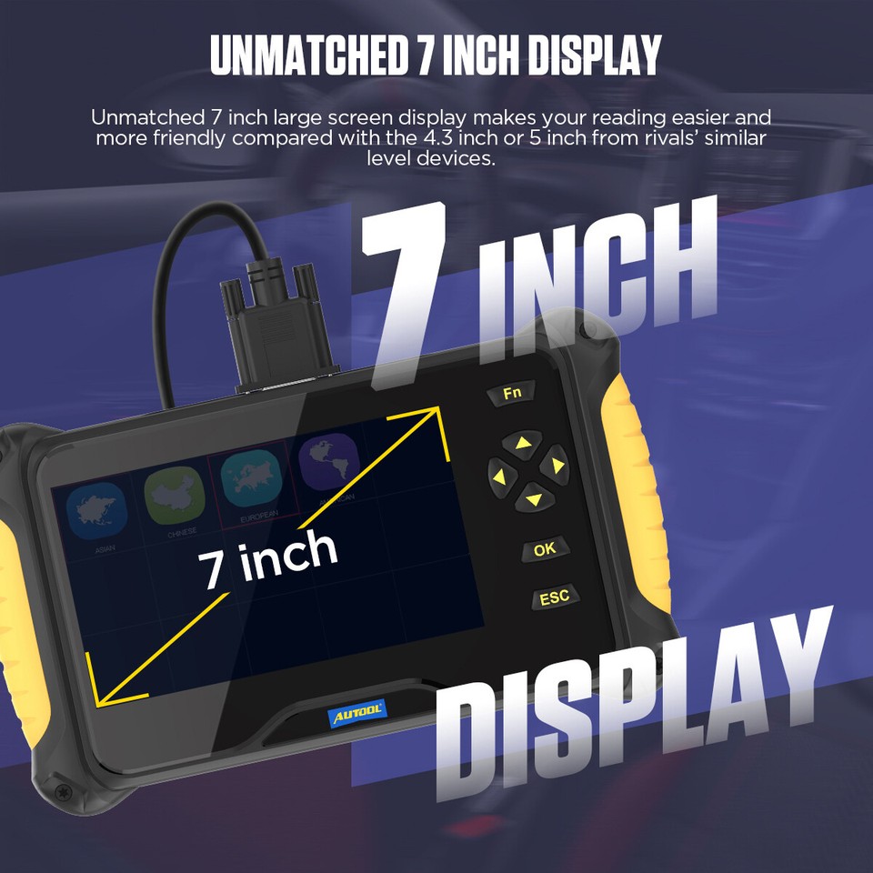 AUTOOL CS603 OBD2 Scanner Code Reader Diagnostic Scanner EPB Oil Reset ...