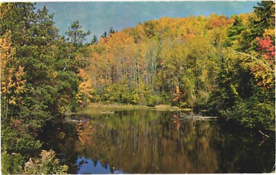 Minnesota Fall Reflections Brilliant Colors and Clear Cool Days Vintage ...