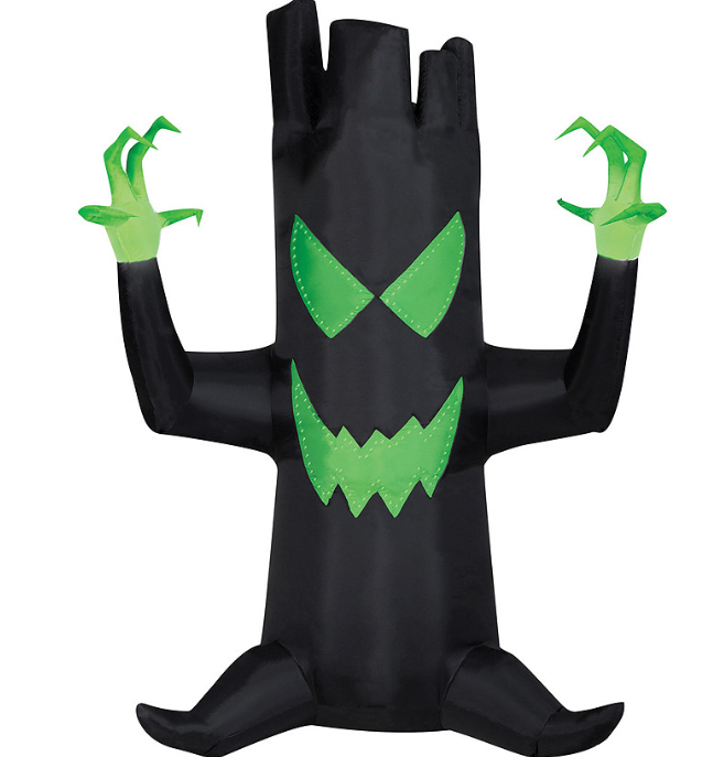 Gemmy Airblown Inflatable LightShow Black Tree with Micro LED Lights ...