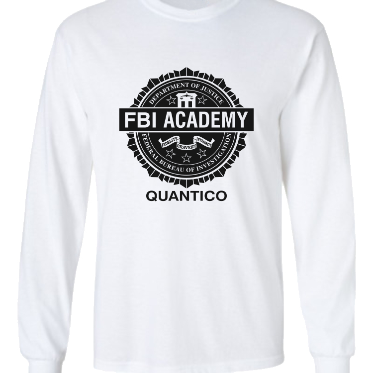 FBI Academy Quantico Logo Quantico Long Sleeve T-shirt USA Size | eBay