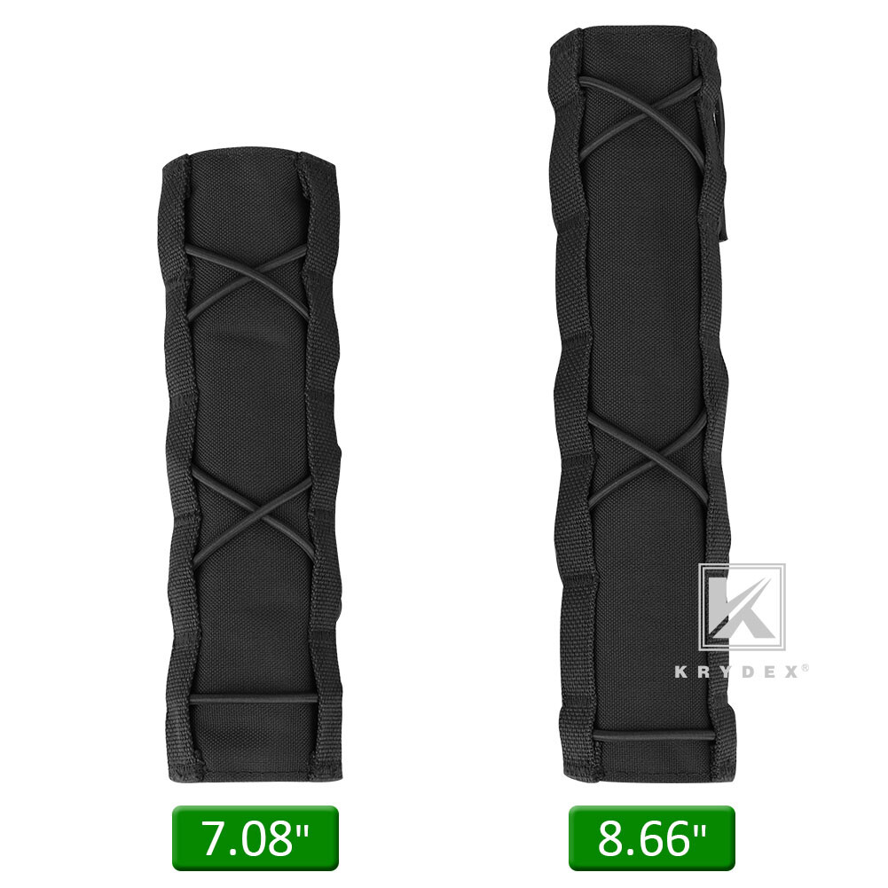 KRYDEX 7inch 18cm Suppressor Cover Tactical Protect Sleeve Wrap Airsoft ...