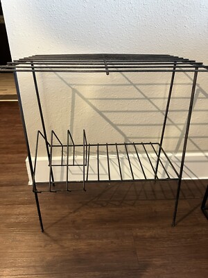 Vintage MCM Record LP Albums Record Holder Wire Metal Table Black ...