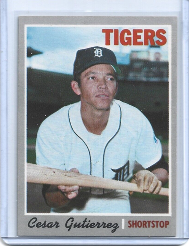 Cesar Gutierrez 1970 Topps Baseball Card #269-Detroit Tigers | eBay