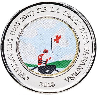 Panama 1 Balboa Coin | Red Cross Flagon | 2018 | eBay