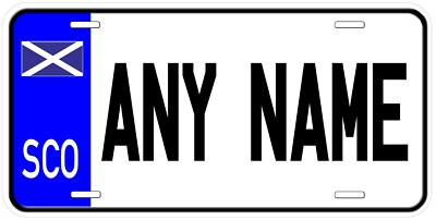 Scotland SCO EU Any Name Personalized Novelty Car License Plate | eBay