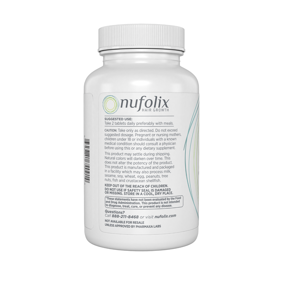 Nufolix Hair Growth Supplement - Targets Thinning for Stronger Hair 60 ...