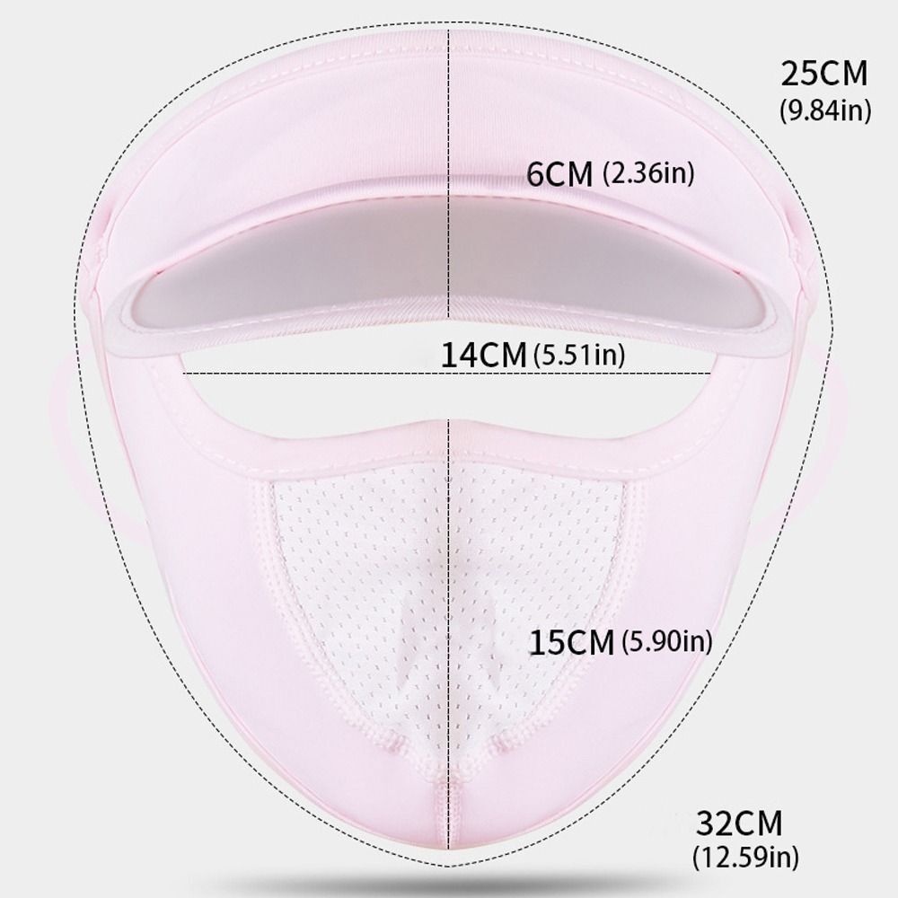 Ice Silk Face Gini Mask Driving Face Mask Summer Sunscreen Mask Womne ...