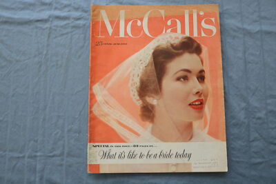 1953 JUNE MCCALL'S MAGAZINE - WHAT IT'S LIKE TO BE A BRIDE TODAY - SP ...