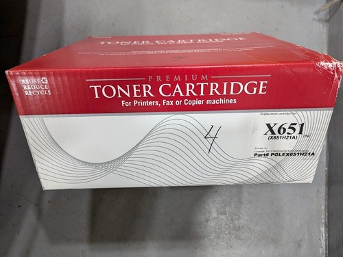 New Sealed Premium Lexmark X651H21A Black Laser Toner X651 X652 X654 ...