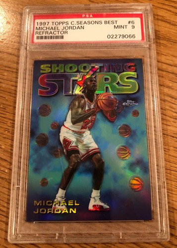 1997-98 Topps Chrome Season's Best Refractor Michael Jordan #6 PSA 9 ...