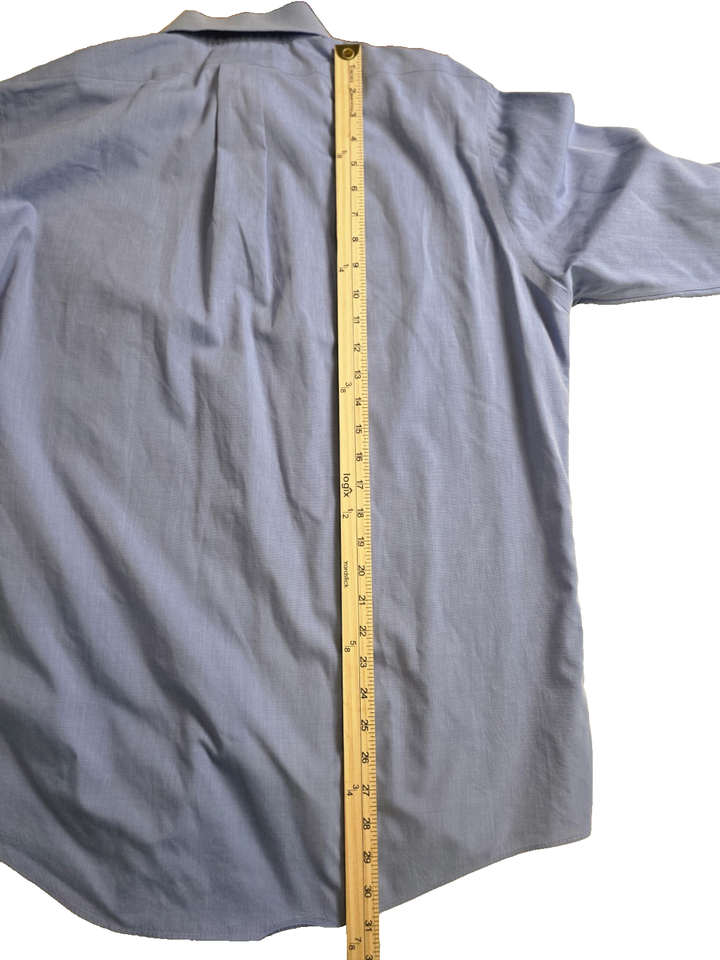 Brooks Brothers Men's Size 16 -33 Blue French Cuff Sleeve Button Up ...