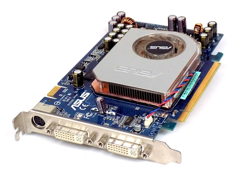 256MB Asus Nvidia GeForce 7600 GT PCI-E x16 GDDR3 DVI GPU Grafikkarte ...