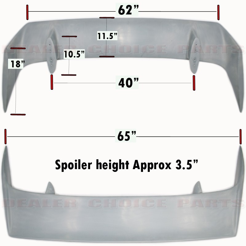 For 1989-2002 326 Power Style Spoiler Wing Nissan S13 S14 180sx 240sx ...