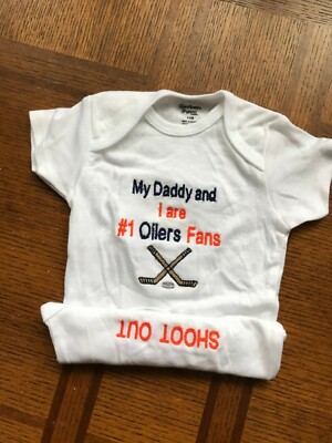 Edmonton Oilers Hockey NHL Baby Infant Newborn Boys Girls Bodysuit ...