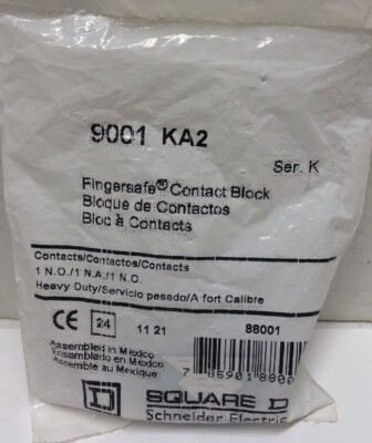 Square D,9001KA2,Series K Fingersafe Contact Block | eBay